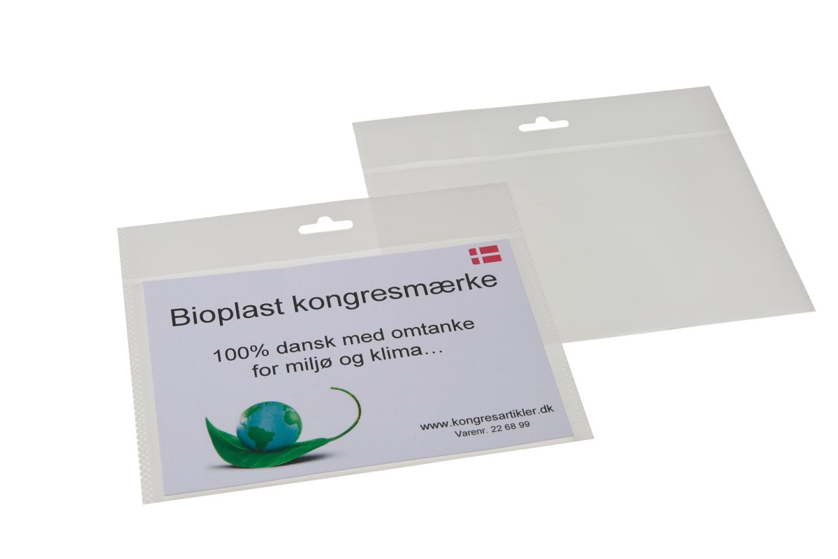 Bæredygtige lommer - Navneskilt i 100% Genbrug - Pap - Plast